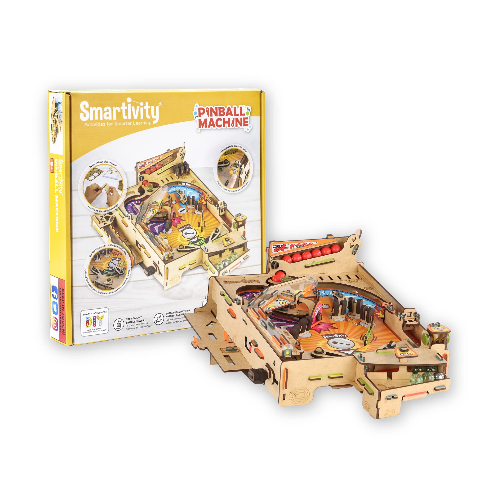 Smartivity Pinball Machine - Juguete de aprendizaje STEM de ingeniería – Mom to Mom