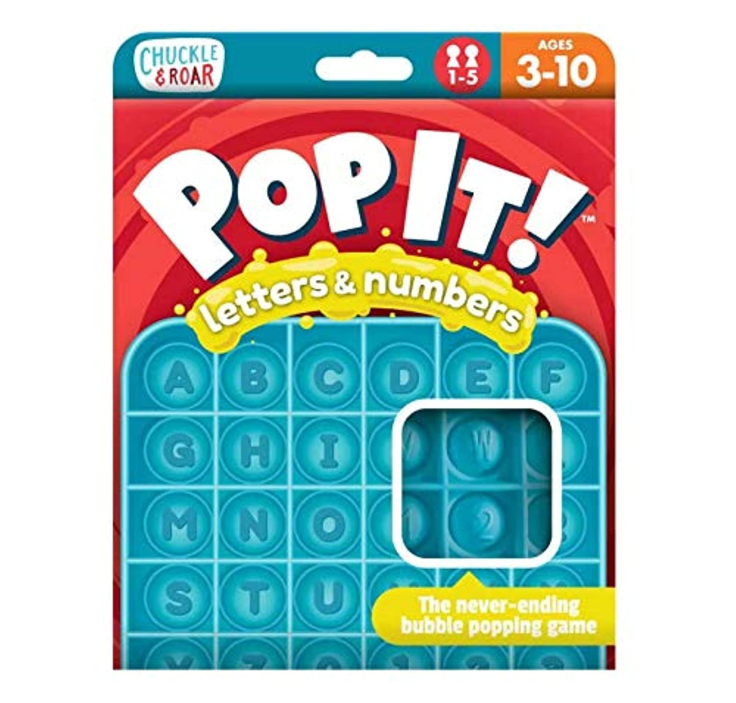 Chuckle & Roar Pop It! Letras y números Fidget – Mom to Mom