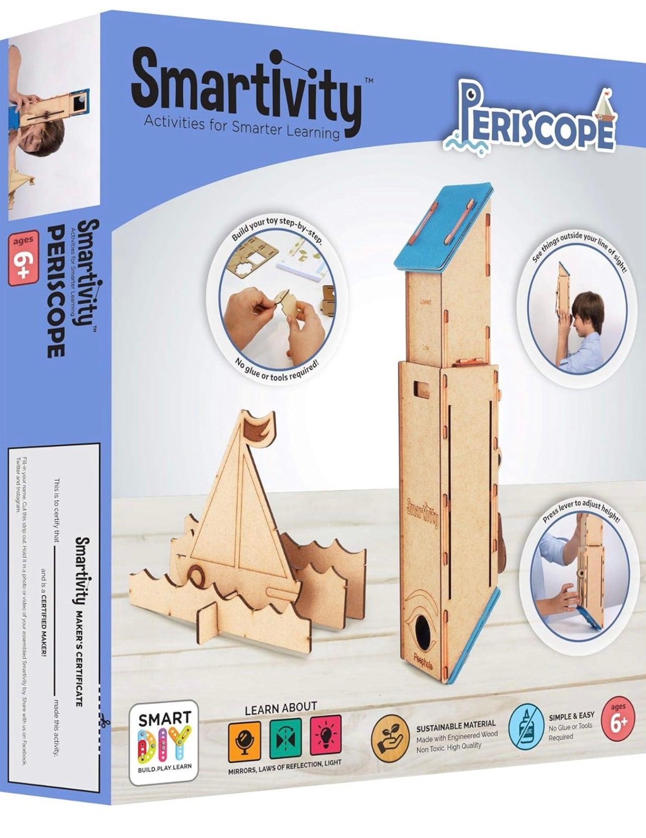 Smartivity Periscope 3D Modelo de madera Ingeniería STEM – Mom to Mom