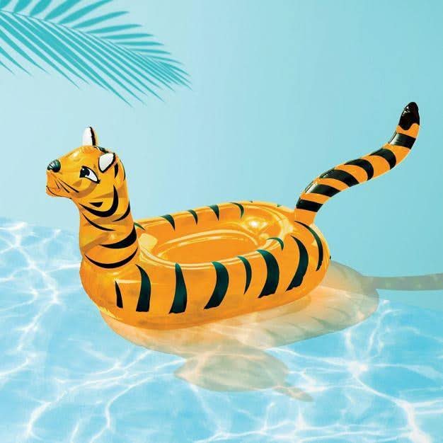Tiger Pool Float Bright Yellow - Sun Squad™ – Mom to Mom