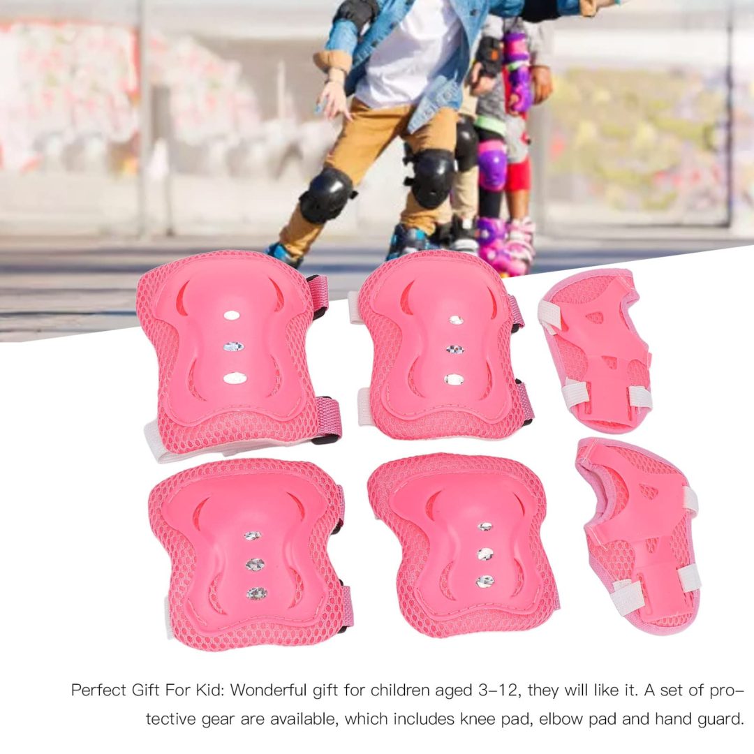 Juego De Equipo De Protección Para Niños Rodilleras Coderas Y Guantes