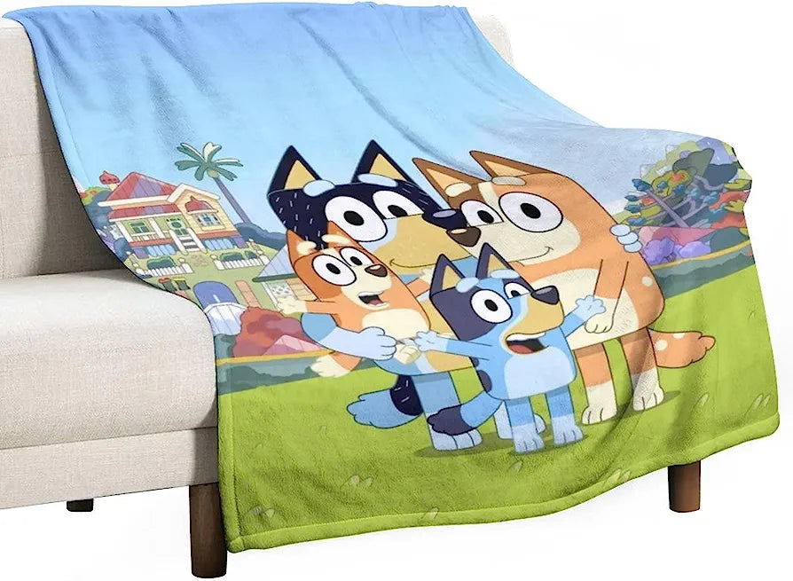 Acogedora cobija de franela para niños con diseño de dibujos animados ...