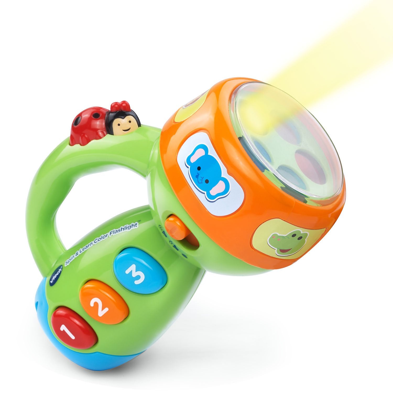 VTech Spin and Learn Linterna de color, verde lima – Mom to Mom