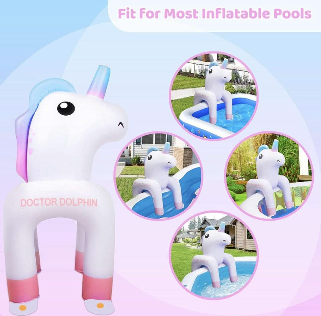 Inflatable Unicorn Sprinkler – Mom to Mom