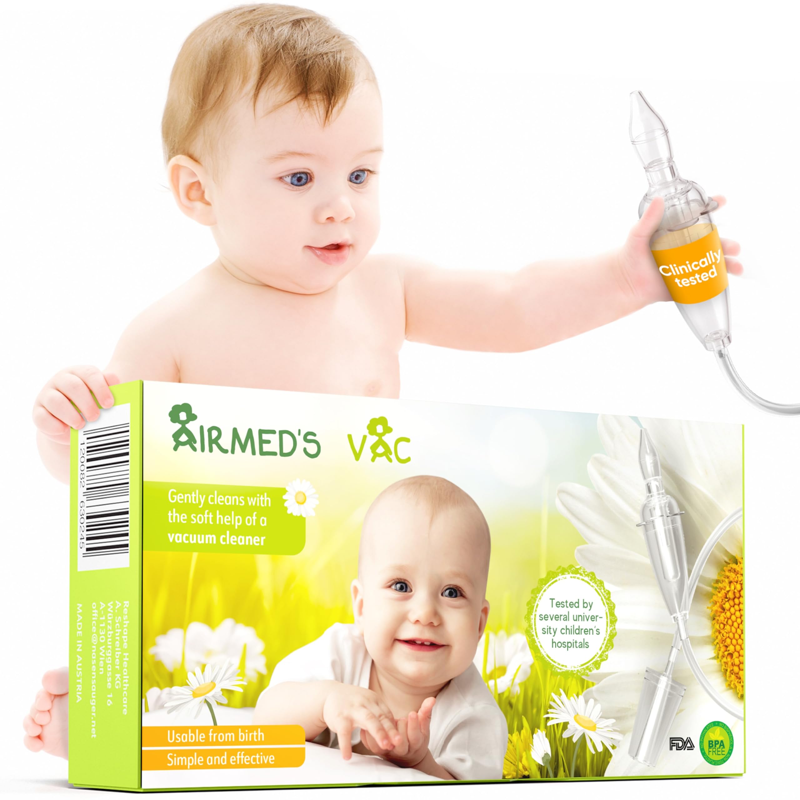 Aspirador nasal Vac Baby de Airmed – Mom to Mom