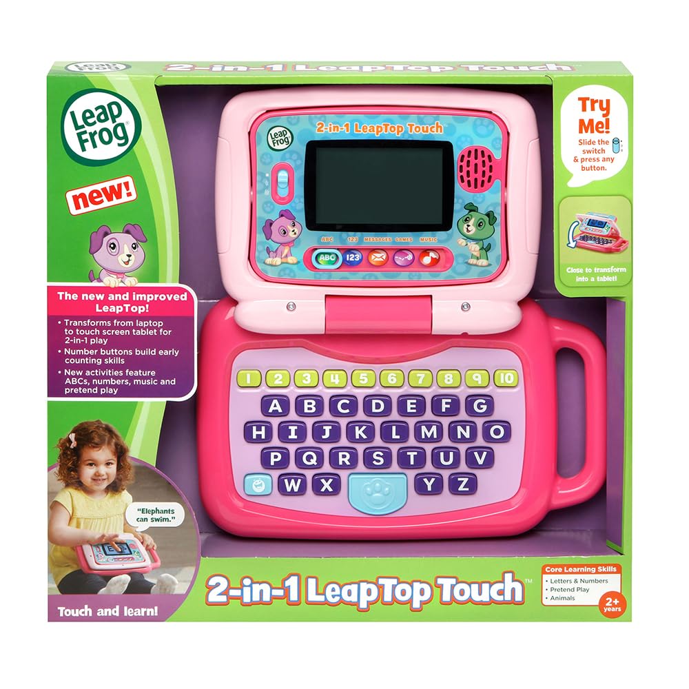 LeapFrog Leaptop 2-en-1 táctil, Rosado – Mom to Mom