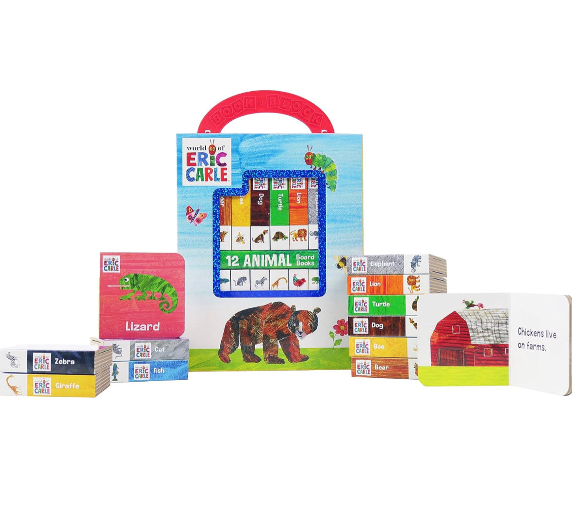 World of Eric Carle, My First Library Juego de 12 libros de animales ...
